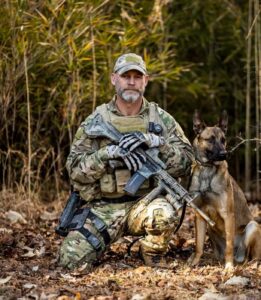 Mike Day is shown here with his dog, Herja. Photo from @mikeday5326 ...