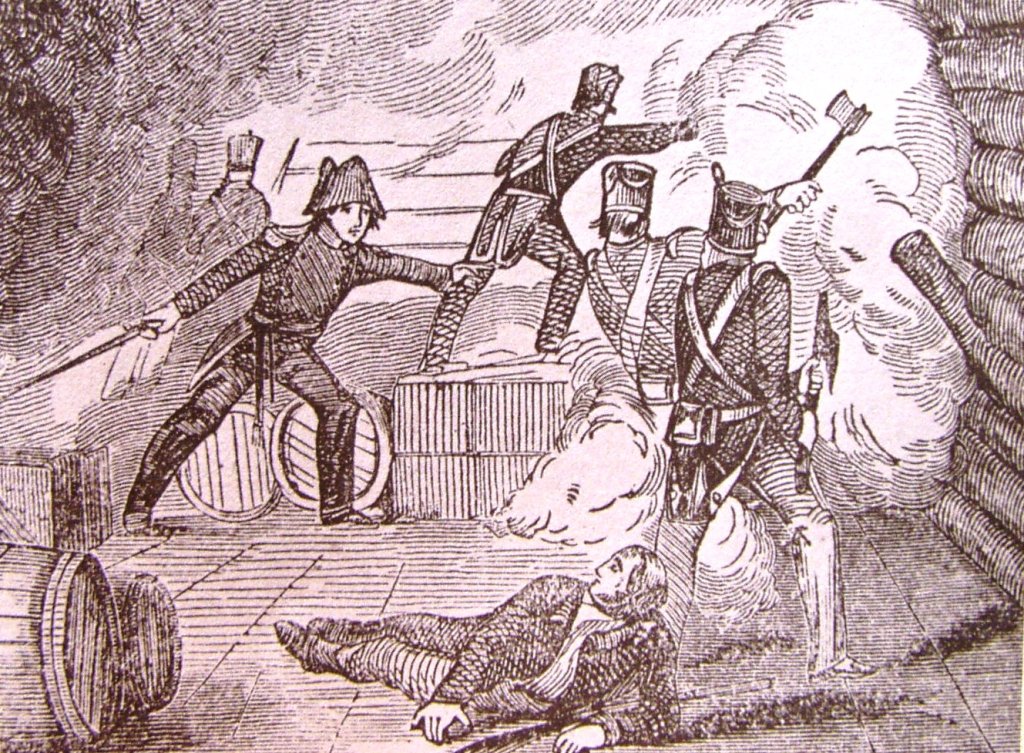 Taylor defending Fort Harrison